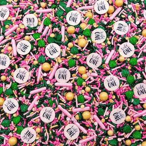 She’s a Wild One - Edible Candy Sprinkle Mix (w/ Wafer Circles) for ...