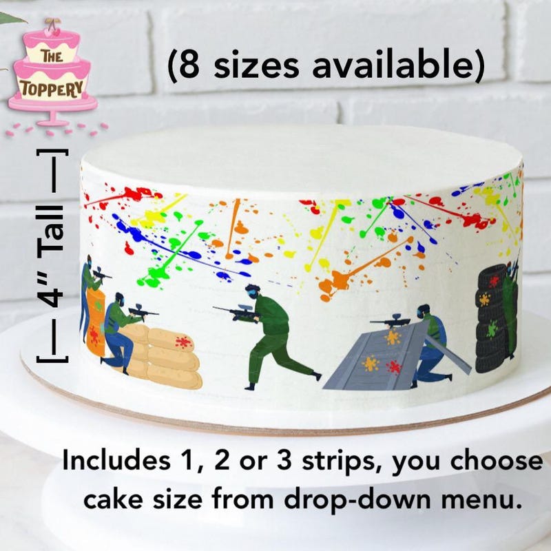 Paintball Cake - Etsy