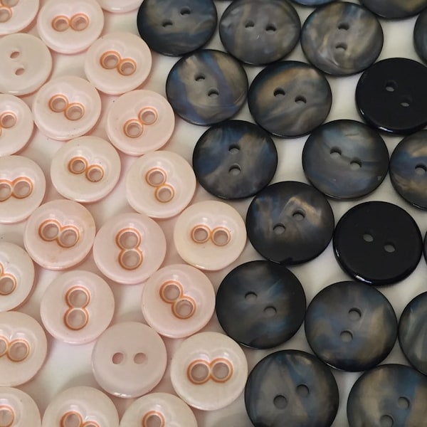 Pink Ceramic Buttons - Etsy