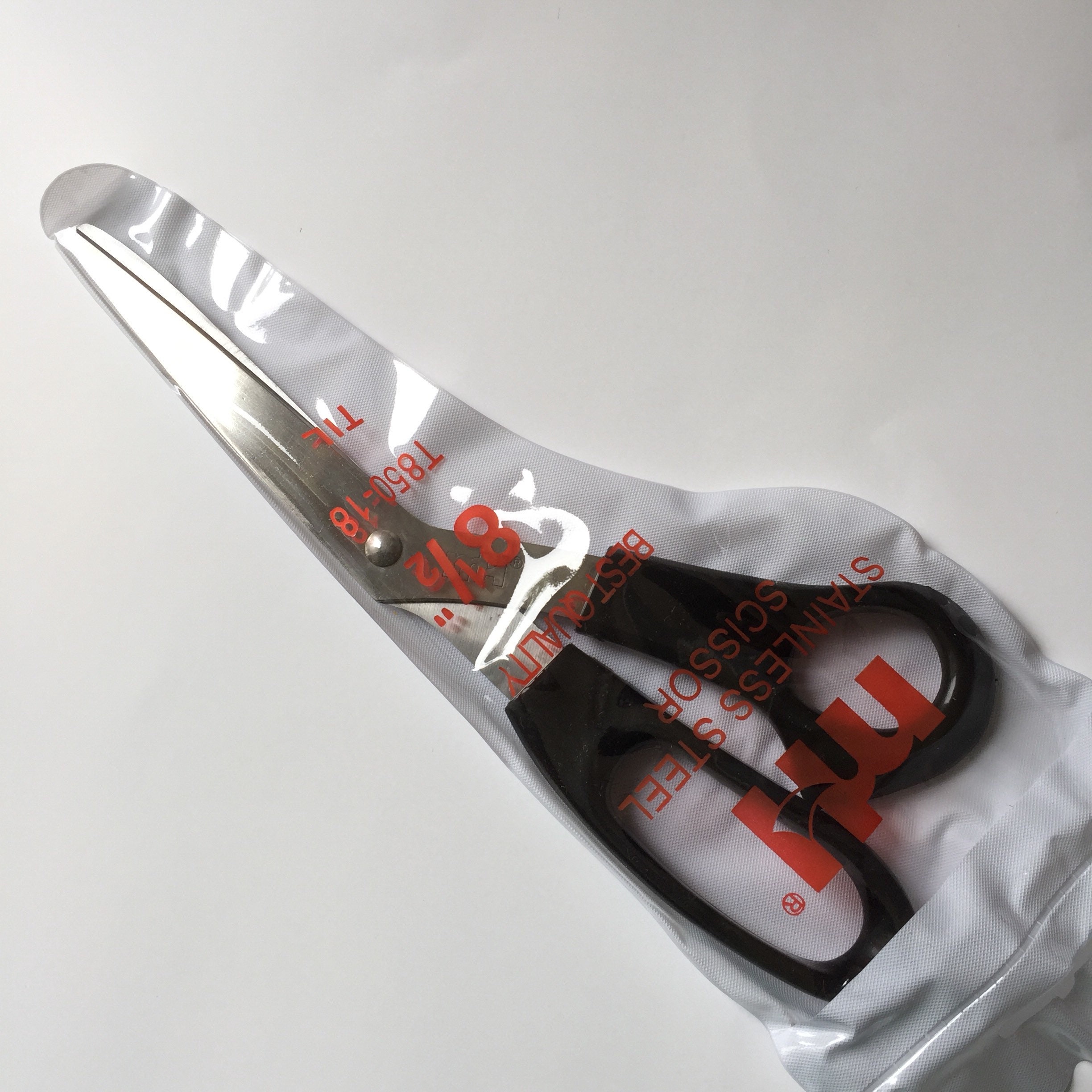 8 1/2" SCISSORS STAINLESS STEEL Black Blue Dark Green Orange Red Yellow ...