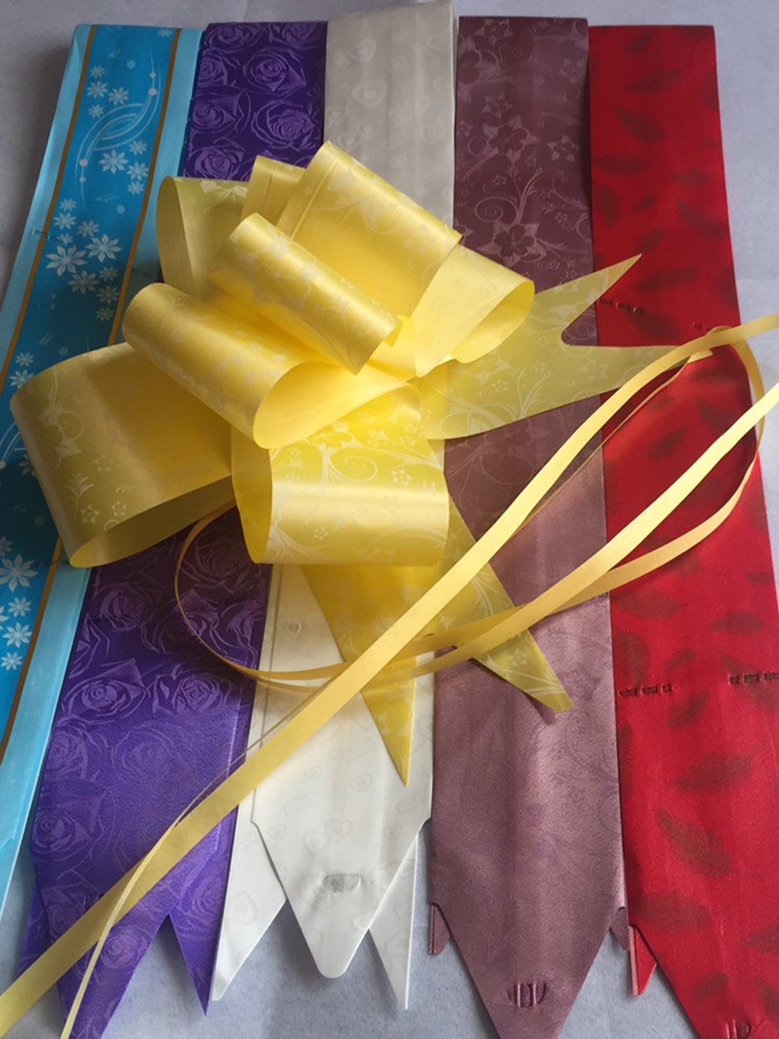 5pcs PULL RIBBONS 78cm Long 50mm Wide Flower Gift Wrapping - Etsy