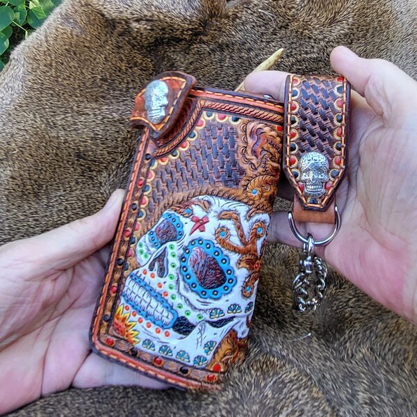 Skull Wallet - Etsy
