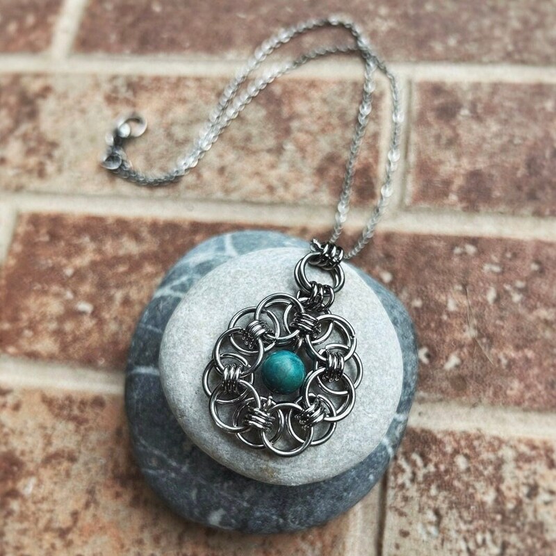 Chainmail Pendant - Etsy