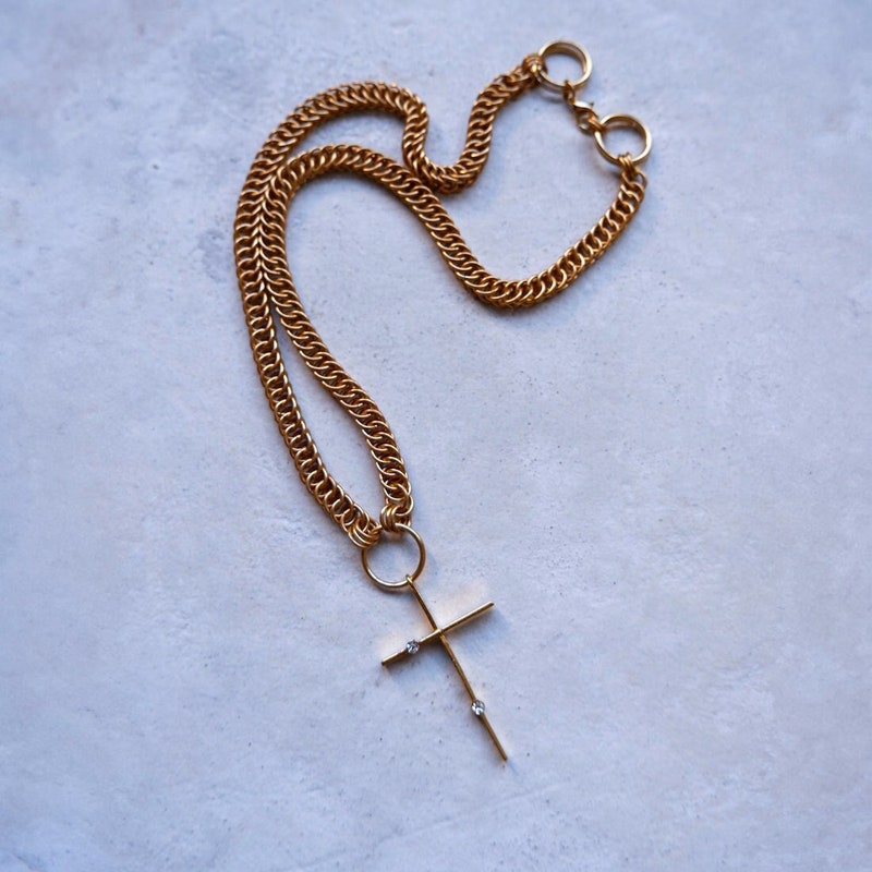 Chainmail Cross - Etsy