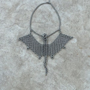 Father Dragon Chainmail Necklace in Stainless Steel - Handmade Designer ...