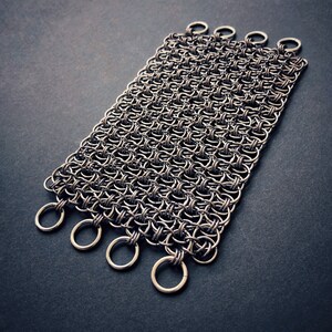 Chainmail Corset Choker Necklace Fantasy Jewelry in Dark Goth Gunmetal ...