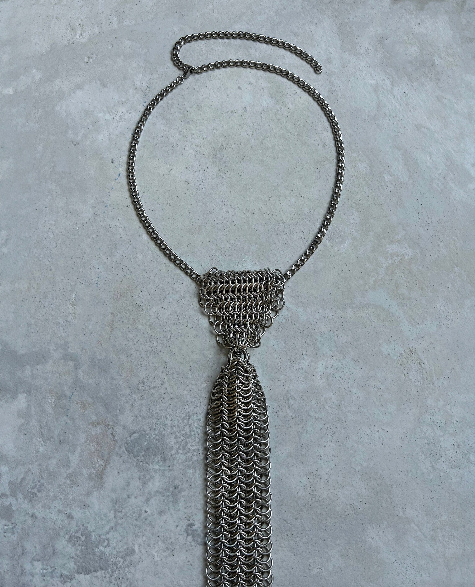 Handmade Chainmail Necktie: Stainless Unisex Suit Accessory - Etsy
