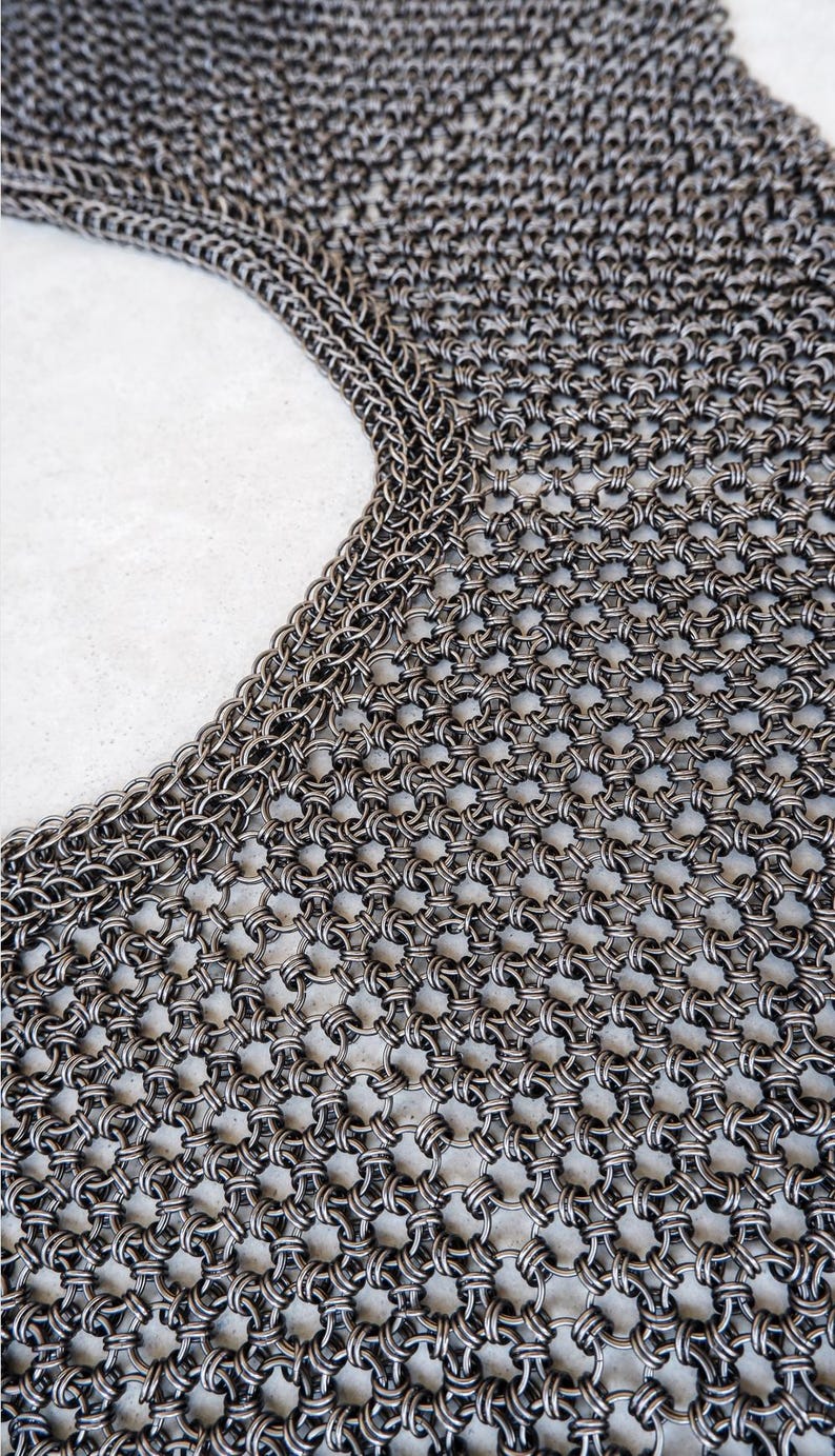 HELIX OF STARS: Chainmail Neck & Shoulder Garment, Body Accessory in ...