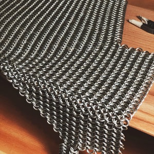 Chainmail Costume Armor Top With Victorian Ribbon Back - Etsy