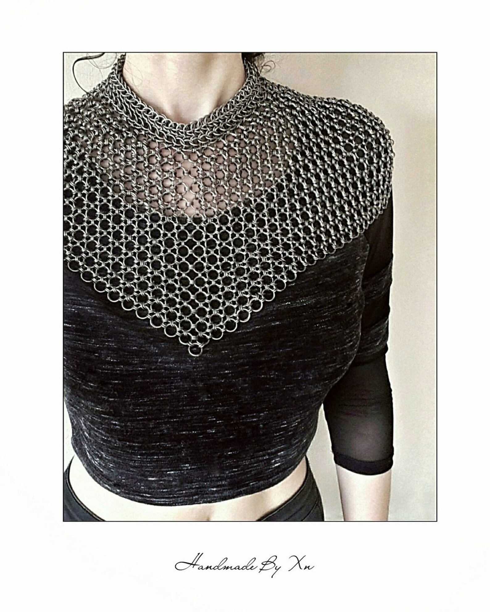 HELIX OF STARS: Chainmail Neck & Shoulder Garment, Body Accessory in ...