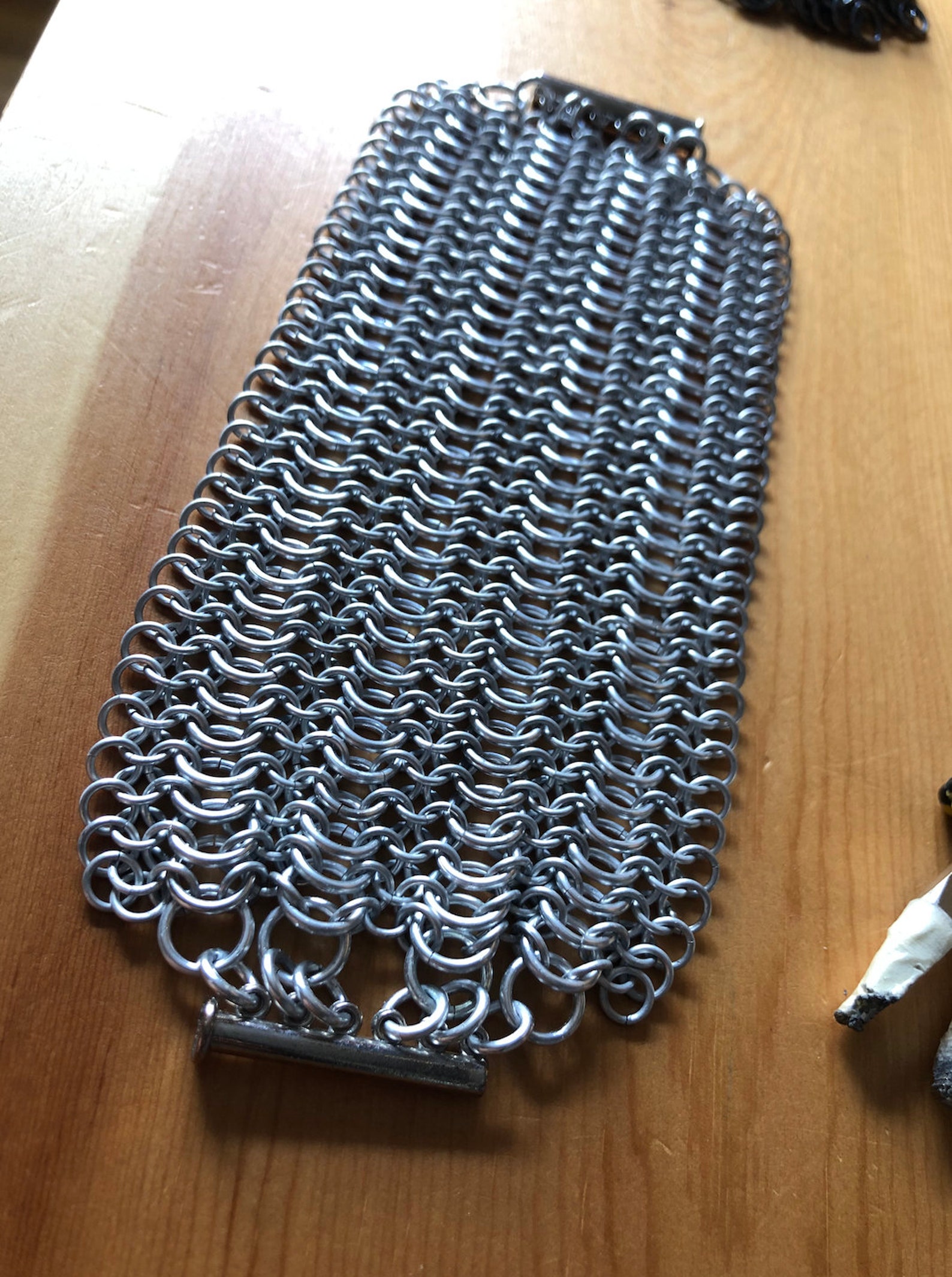 Chainmail Link Bracelet Modern Sleeve Wrist Armor With BONUS - Etsy