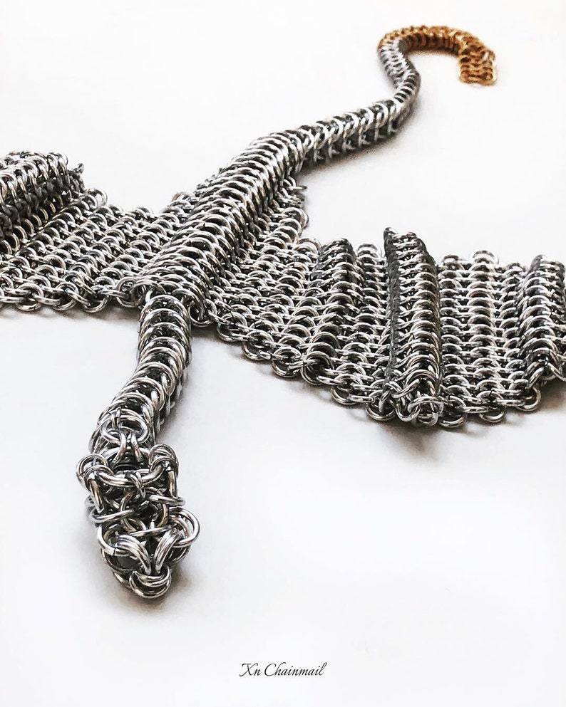 Chainmail 3D Animal: Flying Dragon With Golden Tail - Etsy