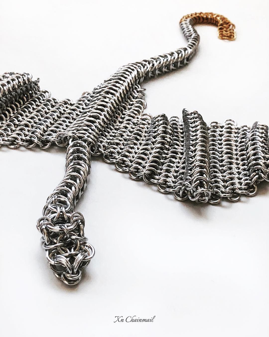 Chainmail 3D Animal: Flying Dragon With Golden Tail - Etsy