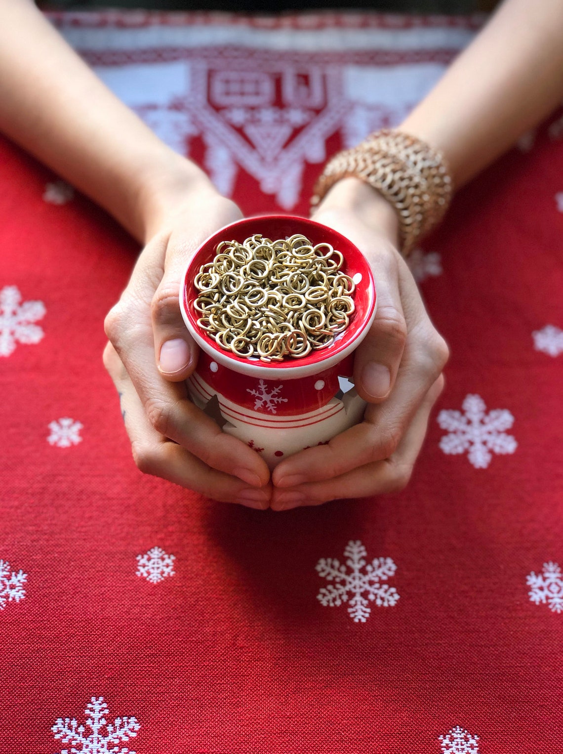 Chainmail Collar Necklace With a Pearl Pendant Surprise - Etsy