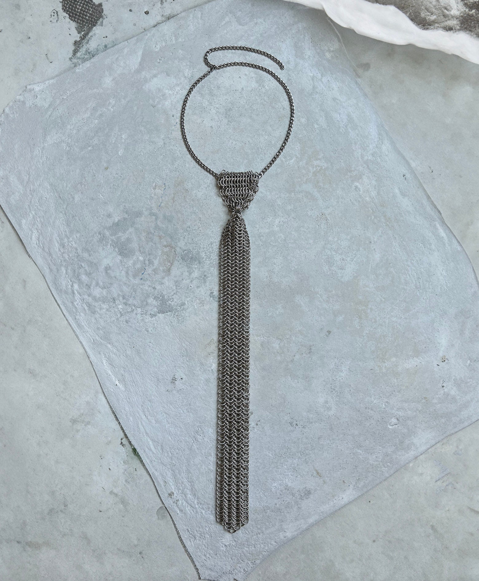 Handmade Chainmail Necktie: Stainless Unisex Suit Accessory - Etsy