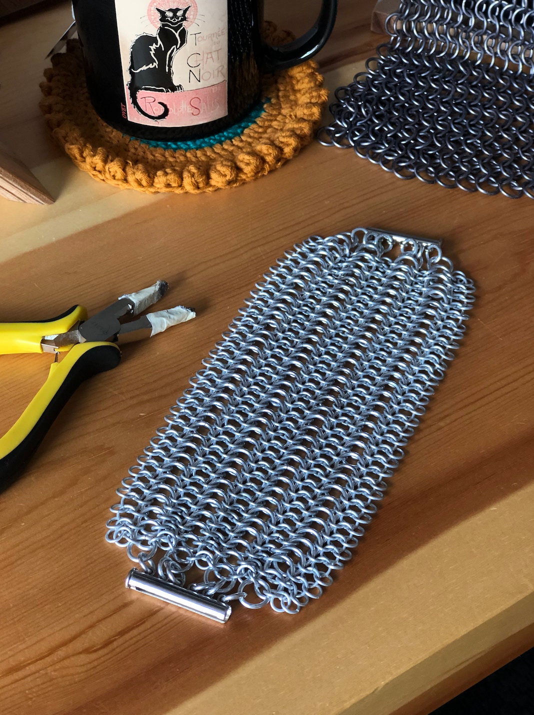 Chainmail Link Bracelet Modern Sleeve Wrist Armor With BONUS - Etsy