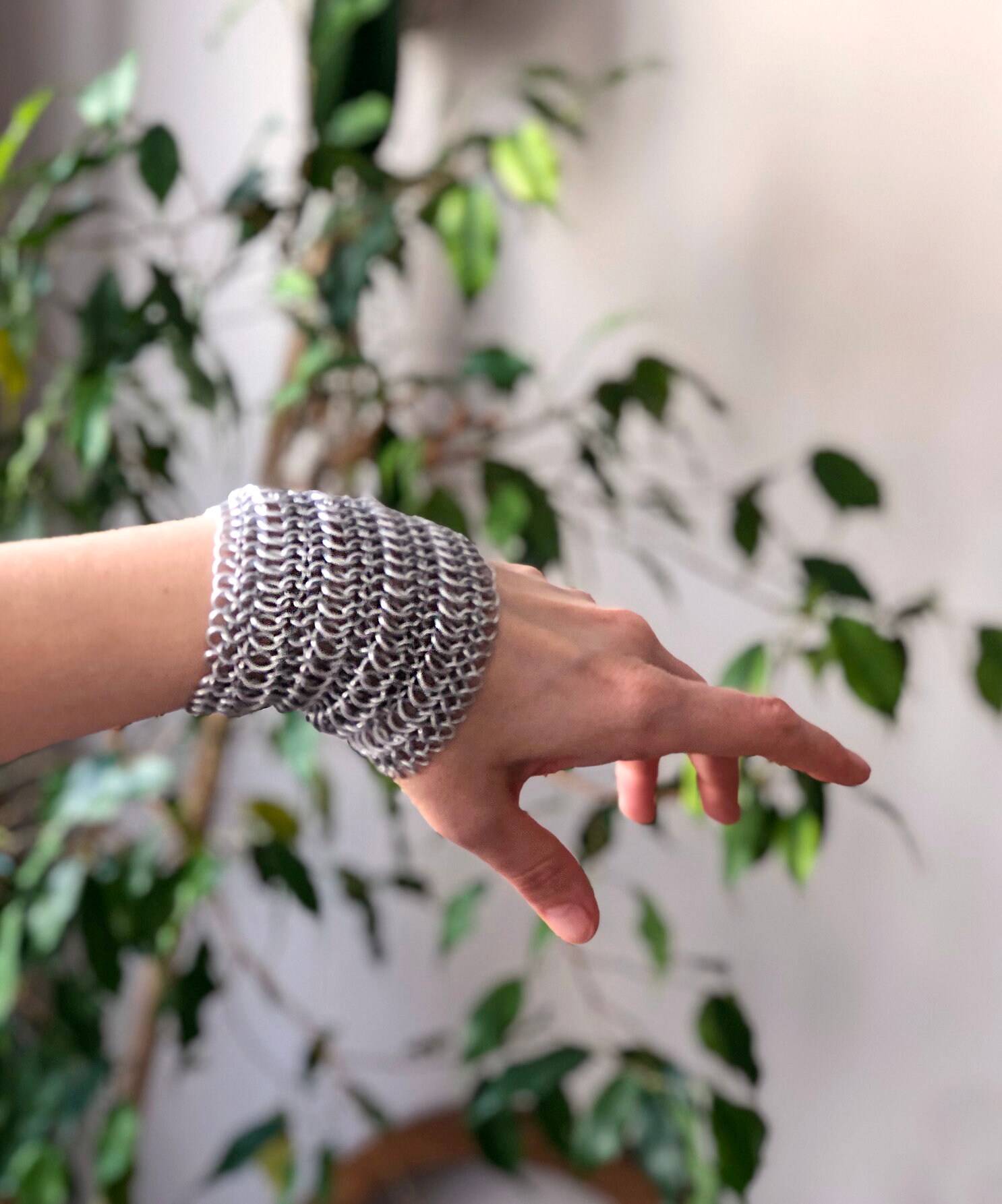 Chainmail Link Bracelet Modern Sleeve Wrist Armor With BONUS - Etsy