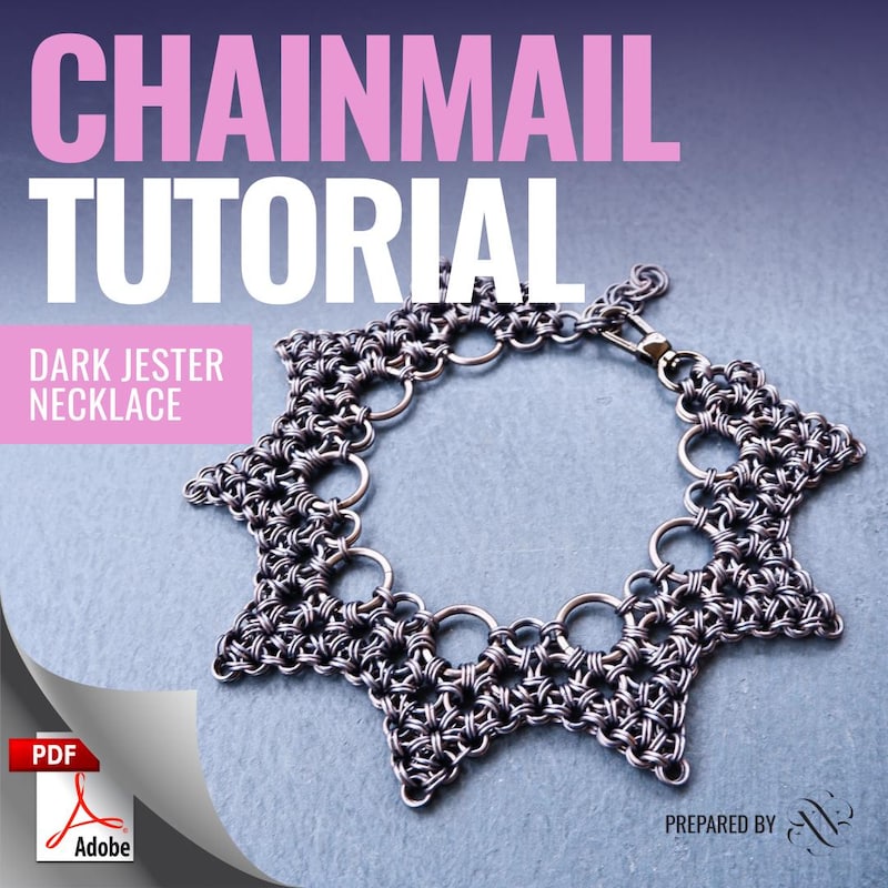 Cross Chainmail Choker - Etsy