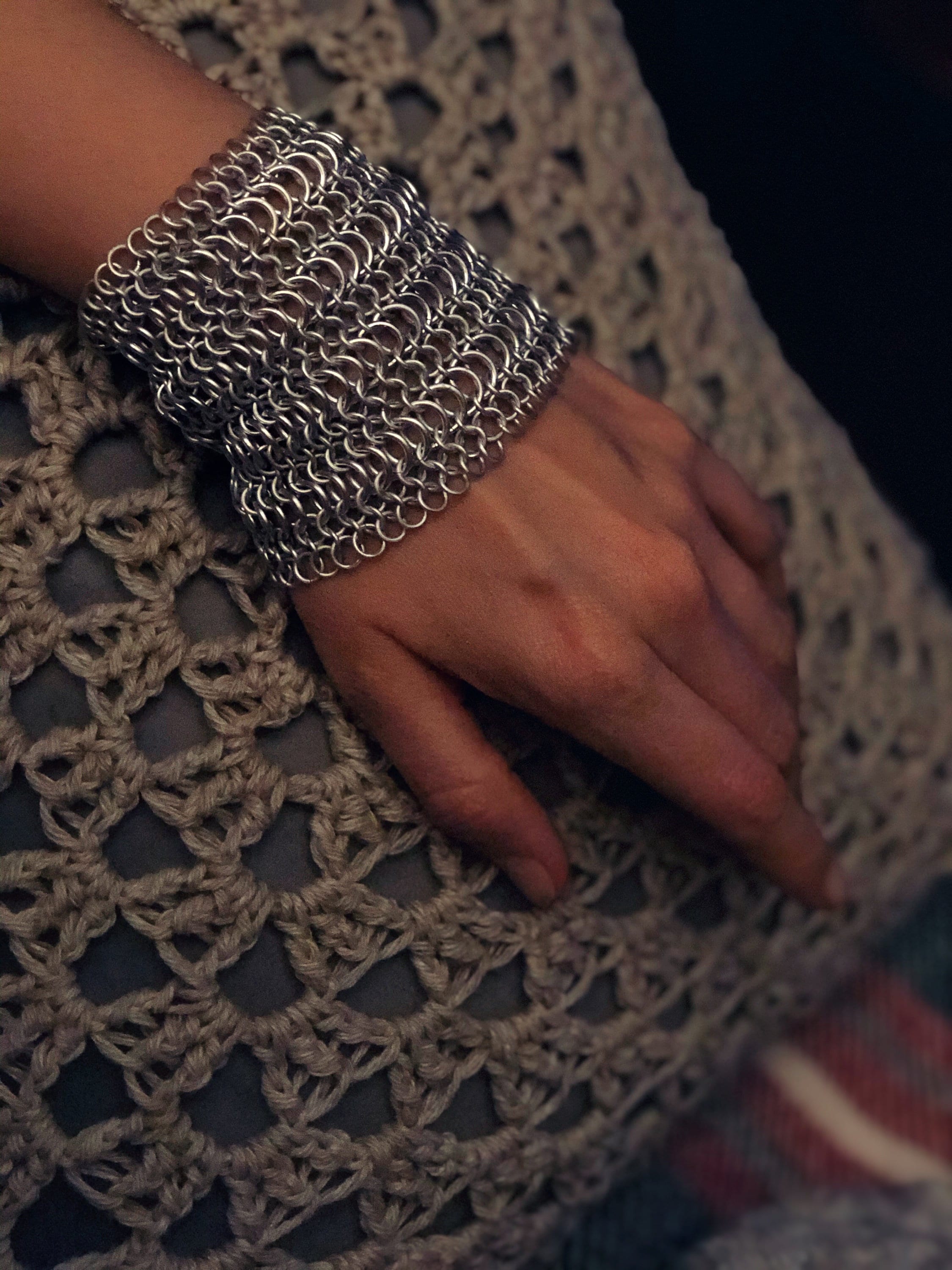 Chainmail Link Bracelet Modern Sleeve Wrist Armor With BONUS - Etsy