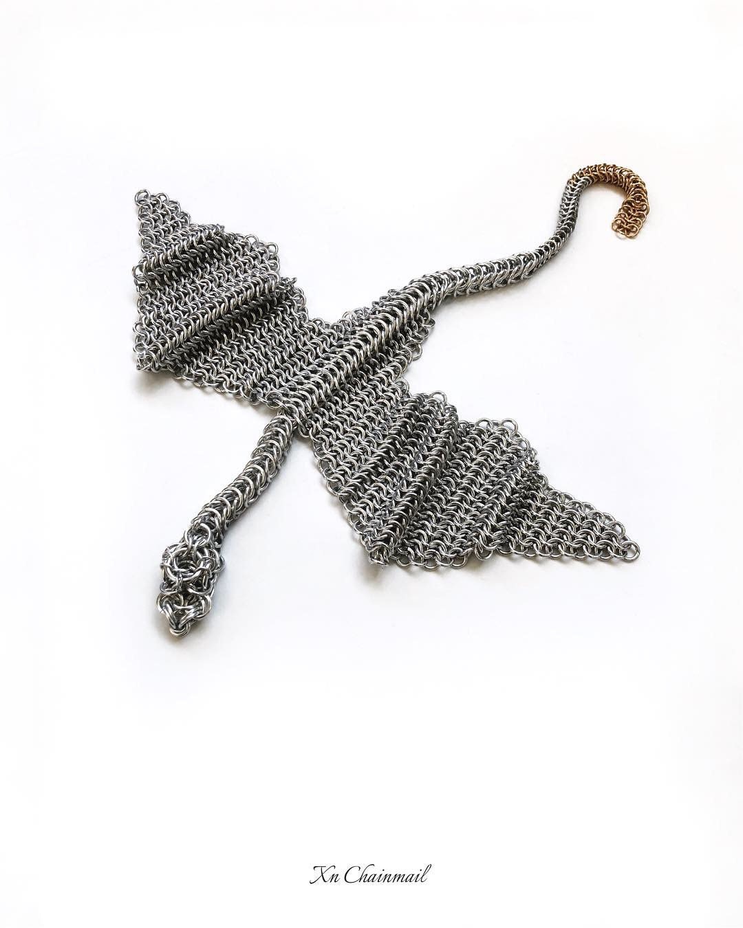 Chainmail 3D Animal: Flying Dragon With Golden Tail - Etsy