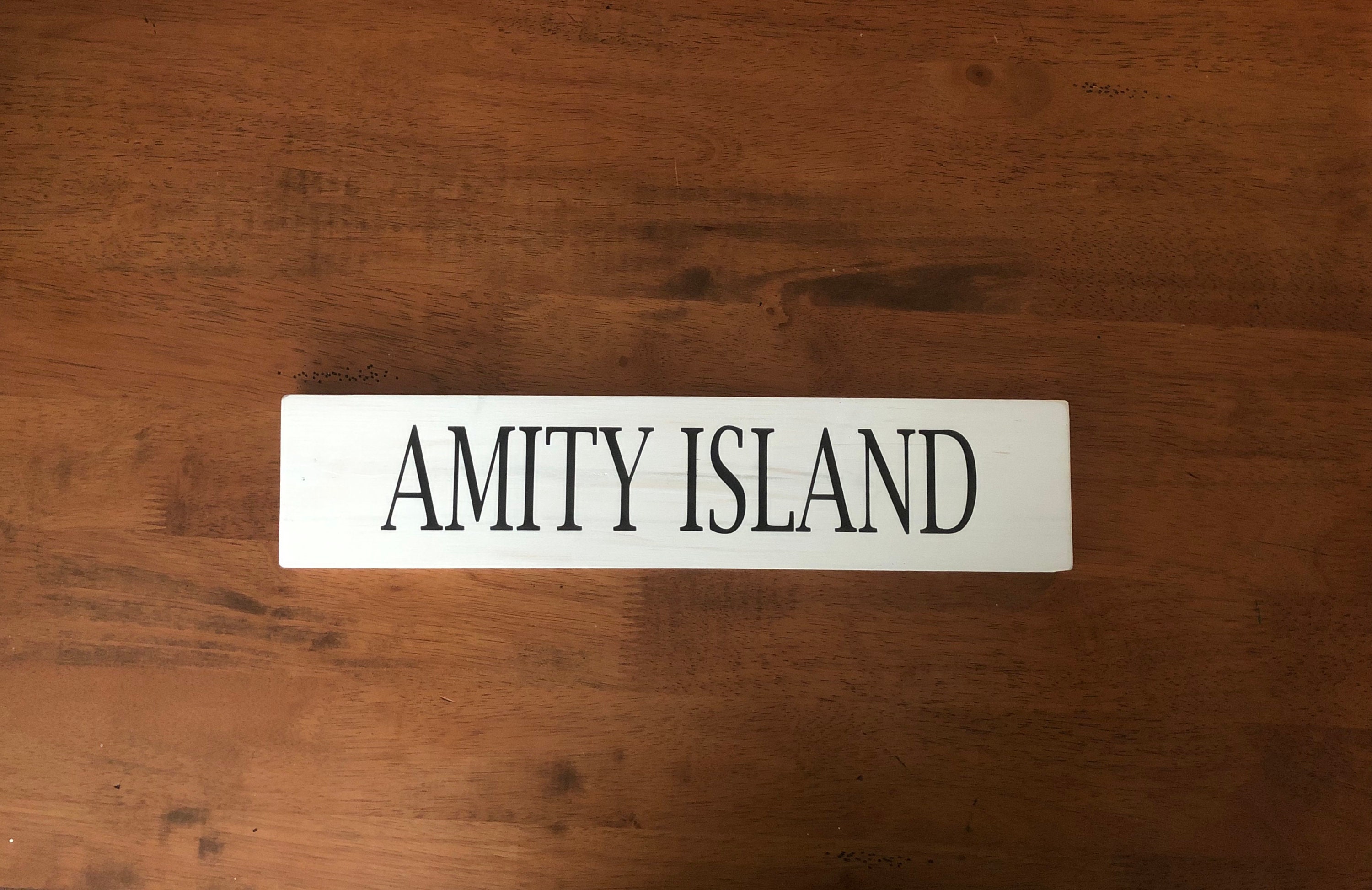 Amity Island Jaws sign Jaws Movie sign wooden sign rustic | Etsy