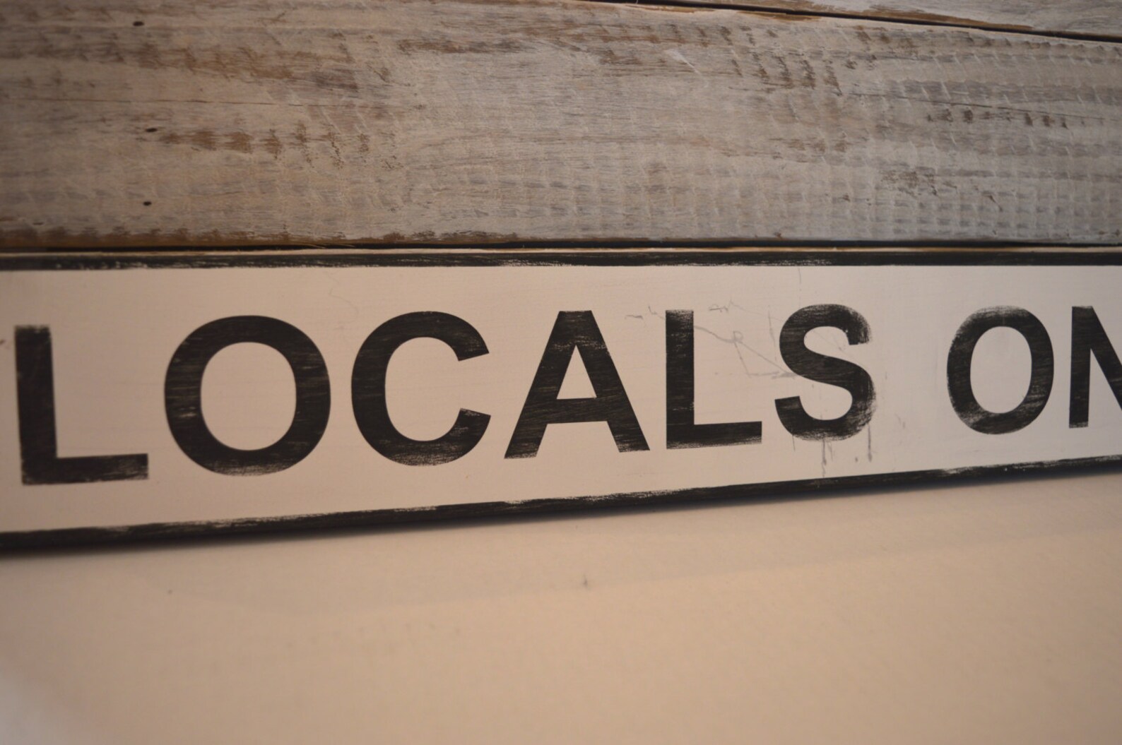 Wooden Locals Only Sign/home Decor/wall Decor/home & - Etsy