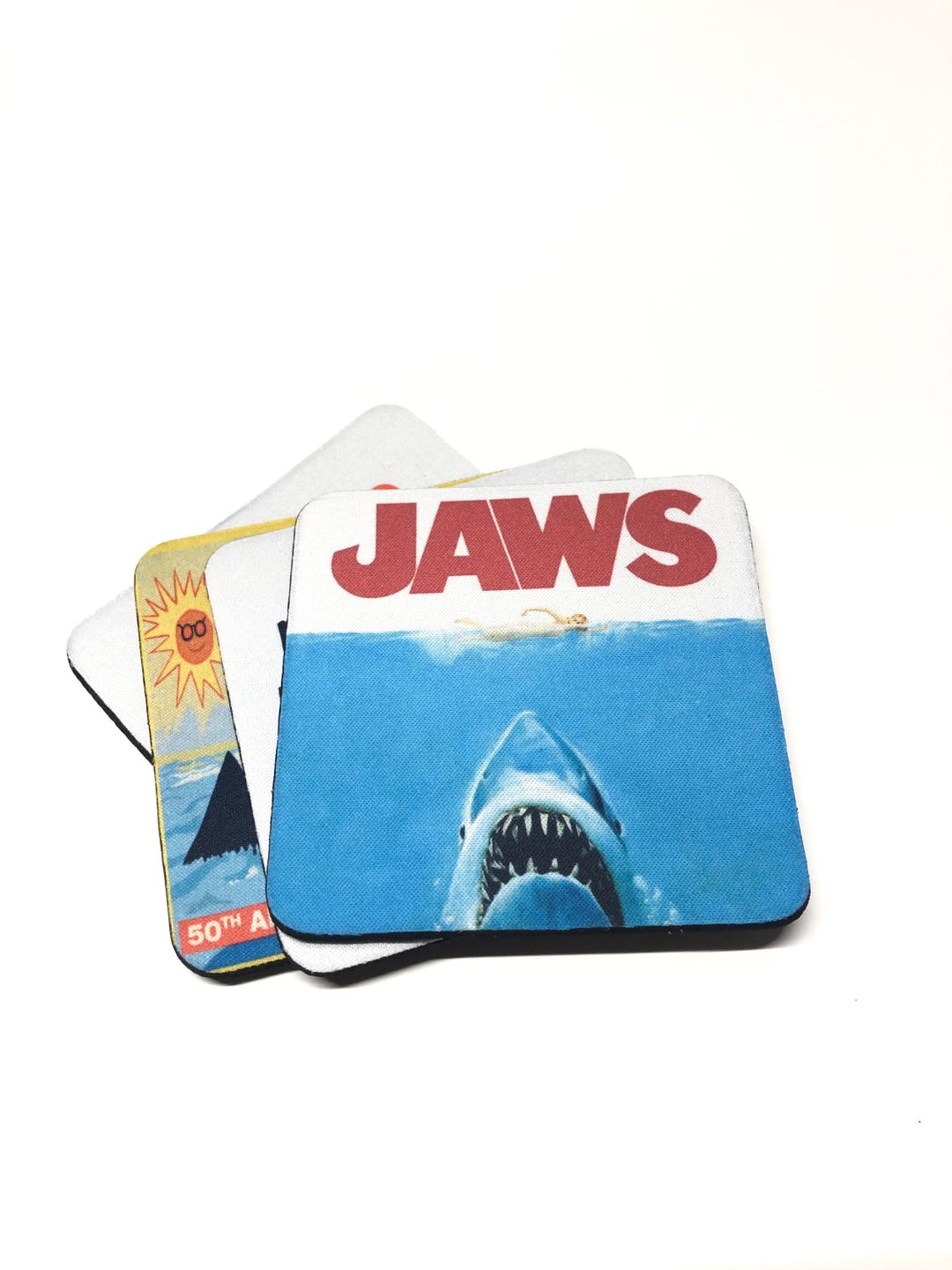Jaws Themed Drink Coasters - Etsy