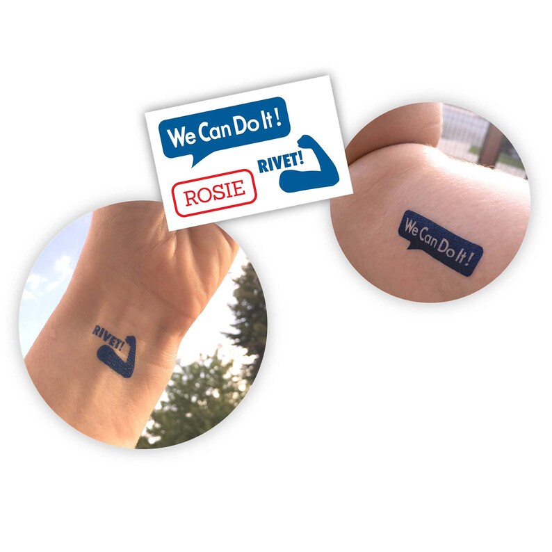 Rosie the Riveter Enamel Pin and Patch Costume Set - Etsy