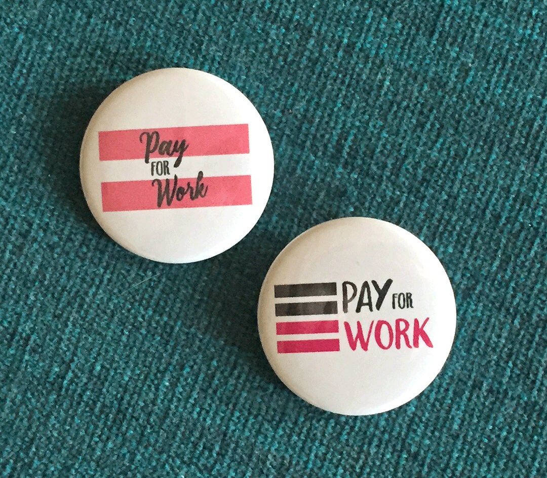 Equal Pay for Equal Work Pins - Etsy