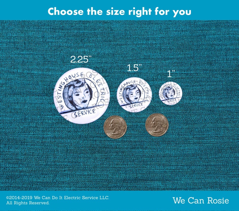 Rosie the Riveter Pin and Patch, Collar Pin, Employment Badge, Costume ...