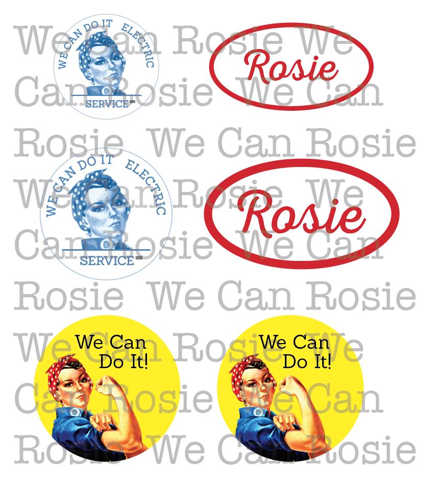 Printable Rosie the Riveter Pin and Patch - LAST MINUTE Costume ...