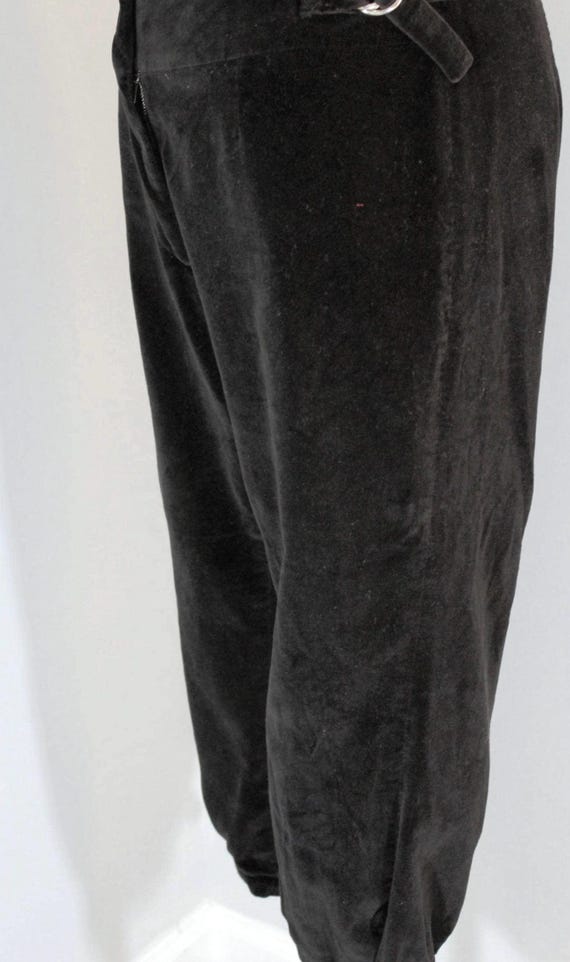 Rare Woman's Vtg Black Velvet Knickerbocker pants by … - Gem