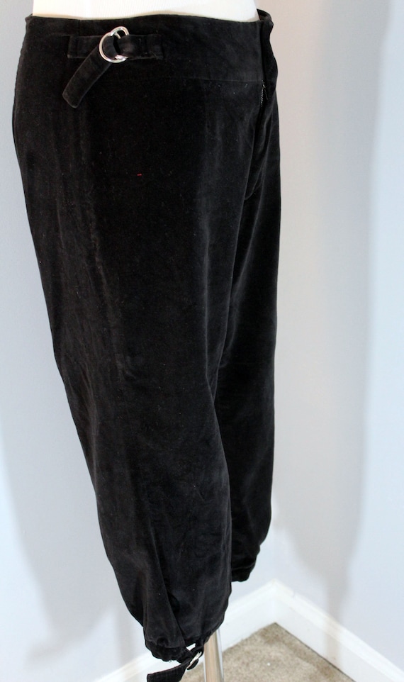 Rare Woman's Vtg Black Velvet Knickerbocker pants by … - Gem
