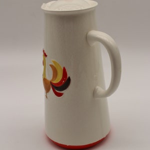 Vintage 60's Howard Holt Cog Rouge Rooster Pitcher/server With Lid ...