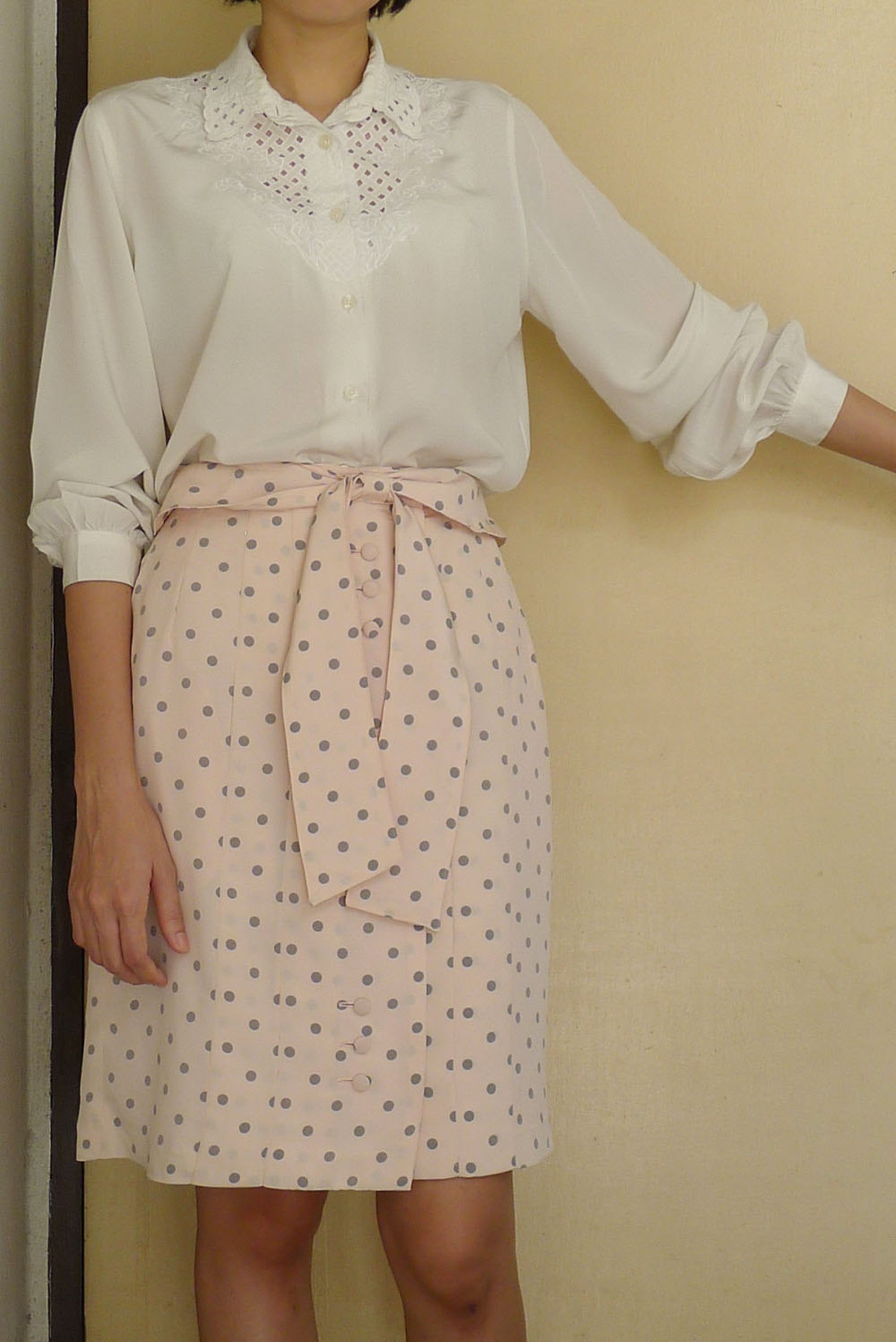 80s Japanese Vintage White Lace Stencils Edwardian Crosshatch - Etsy