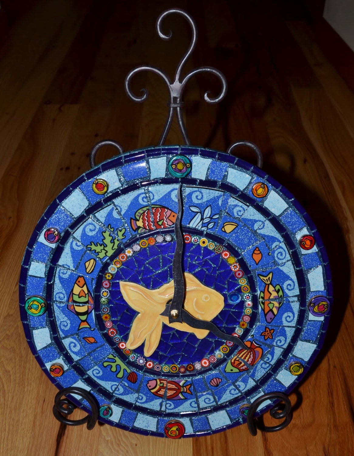 Under the Sea Mosaic Clock - Etsy