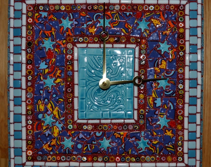 Celestial Goddess Mosaic Clock - Etsy