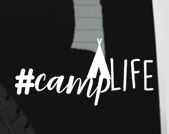 Camping Life Window Decal Camping Decal Camping Sticker | Etsy