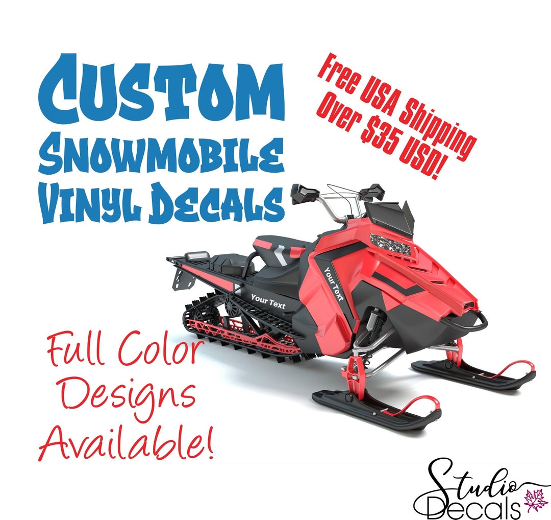 Custom Snowmobile Vinyl Decals - ATV Decals - Snowmobile Stickers ...