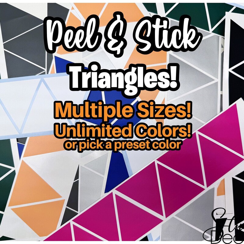 Triangle Wall Decal - Etsy