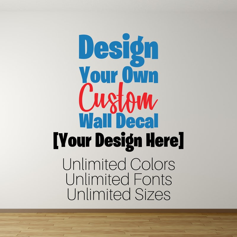 Custom Wall Decals - Etsy