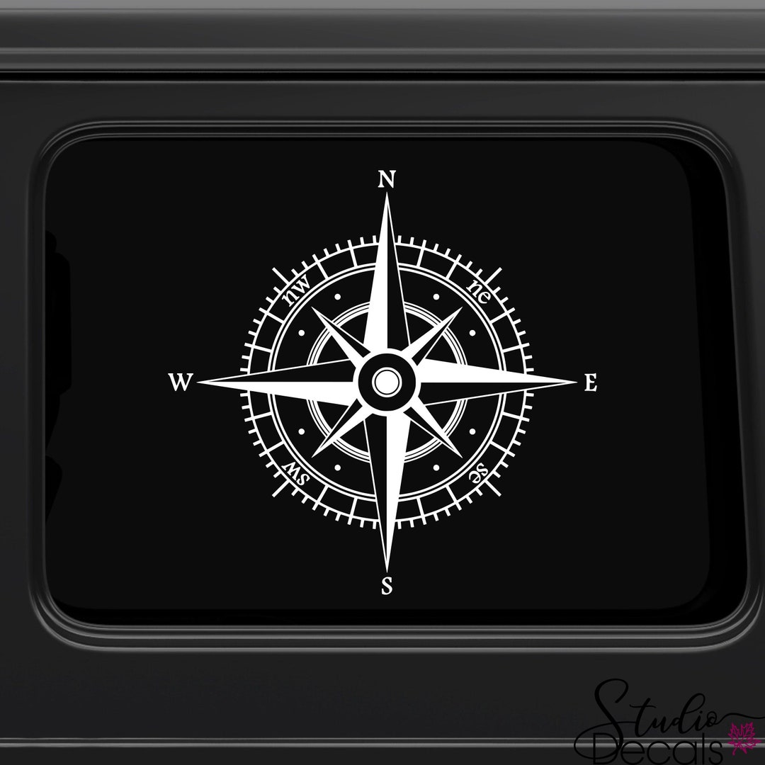 Compass Window Decal Compass Window Sticker Compass Decal for - Etsy