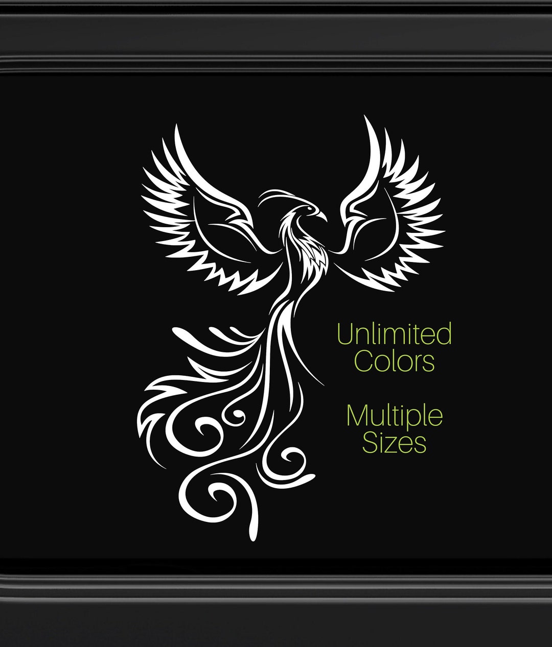Abstract Phoenix Bird Vinyl Decal - Phoenix Window Decal - Rise From ...