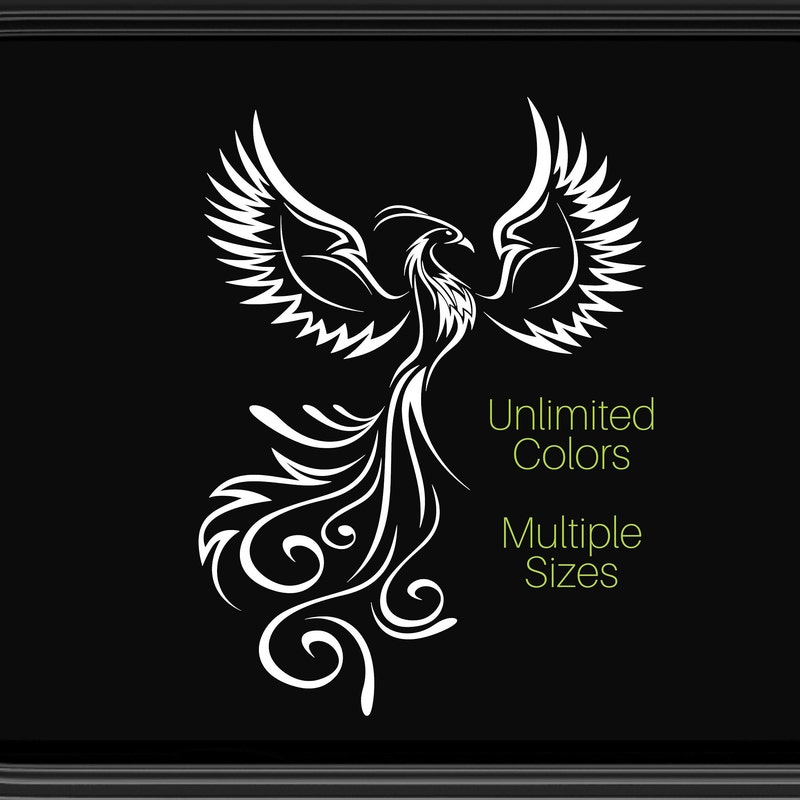 Phoenix Rising Car Decal - Etsy