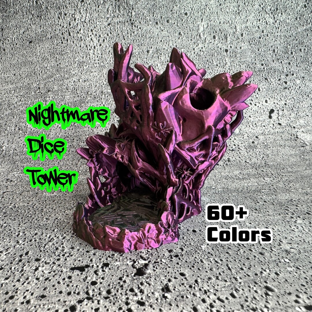 Custom 3D Printed Dice Tower - Board Games Dice Tower - RPG Dice Tower ...