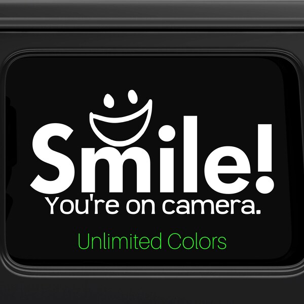 Smile, Your on Camera Sign - Etsy