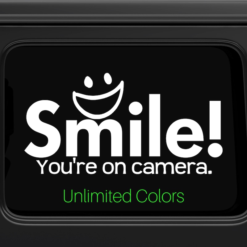 Smile, Your on Camera Sign - Etsy