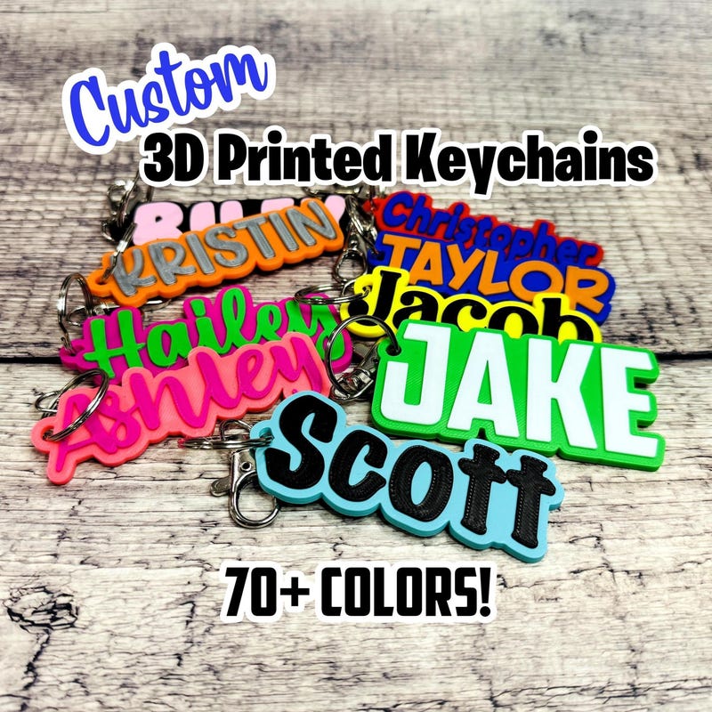 Kids Name Key Rings - Etsy