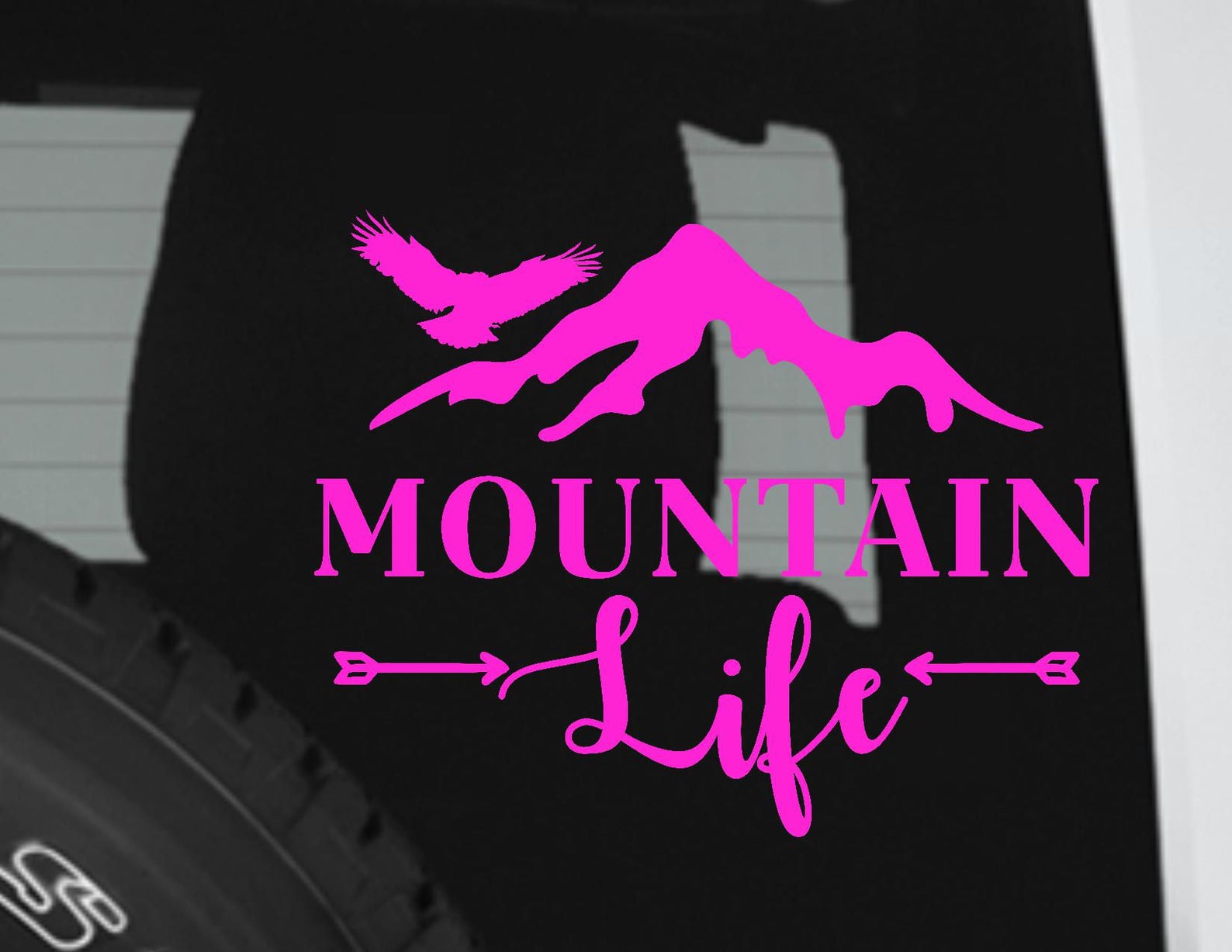 Mountain Life Car Decal Mountains Window Decal Outdoor Life | Etsy