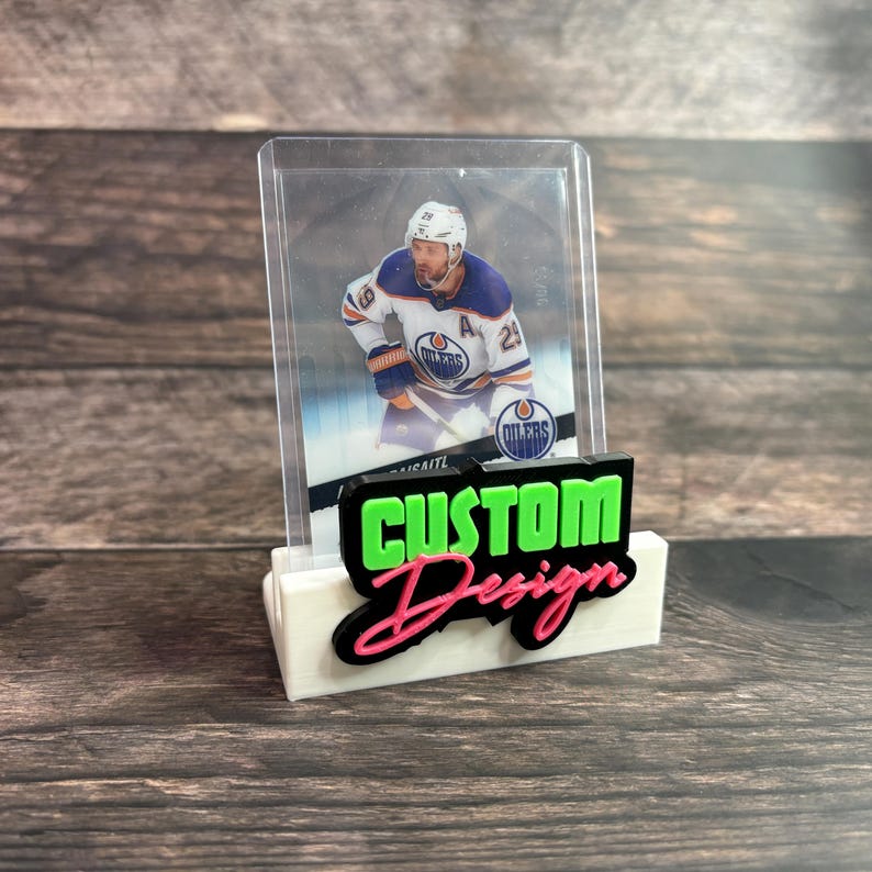 Custom Trading Card Display Stand - Card Break Display Stand - Custom ...
